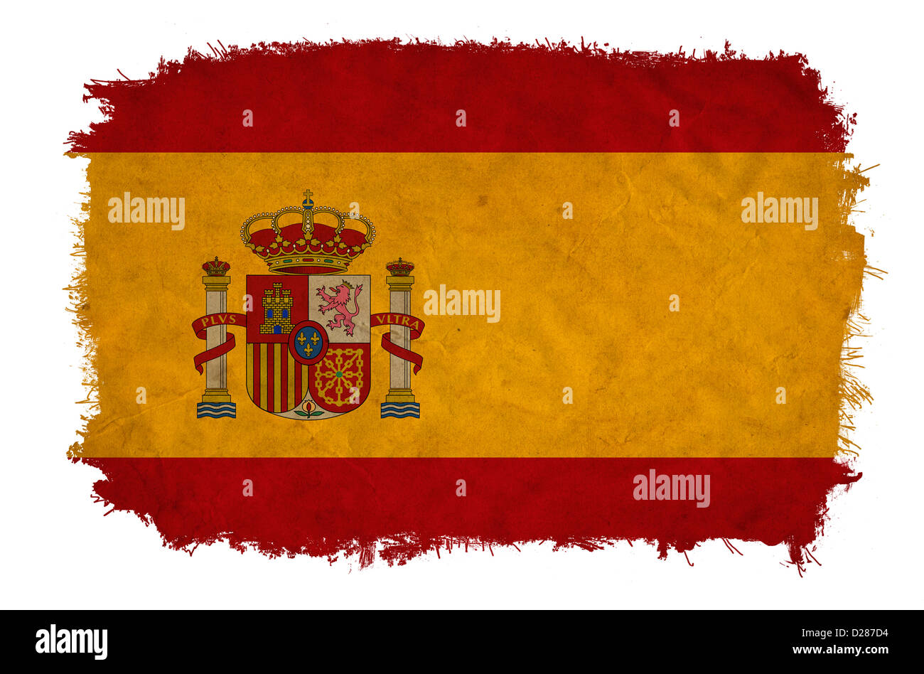 Spain flag border background Cut Out Stock Images & Pictures - Alamy