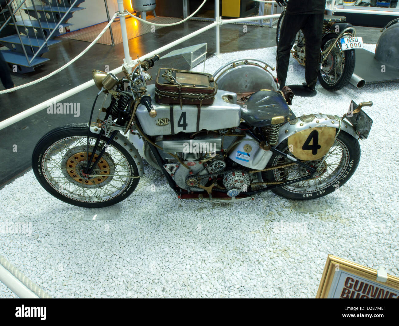 The NSU Bison 500, displayed at the Auto & Technic Museum in Sinsheim ...
