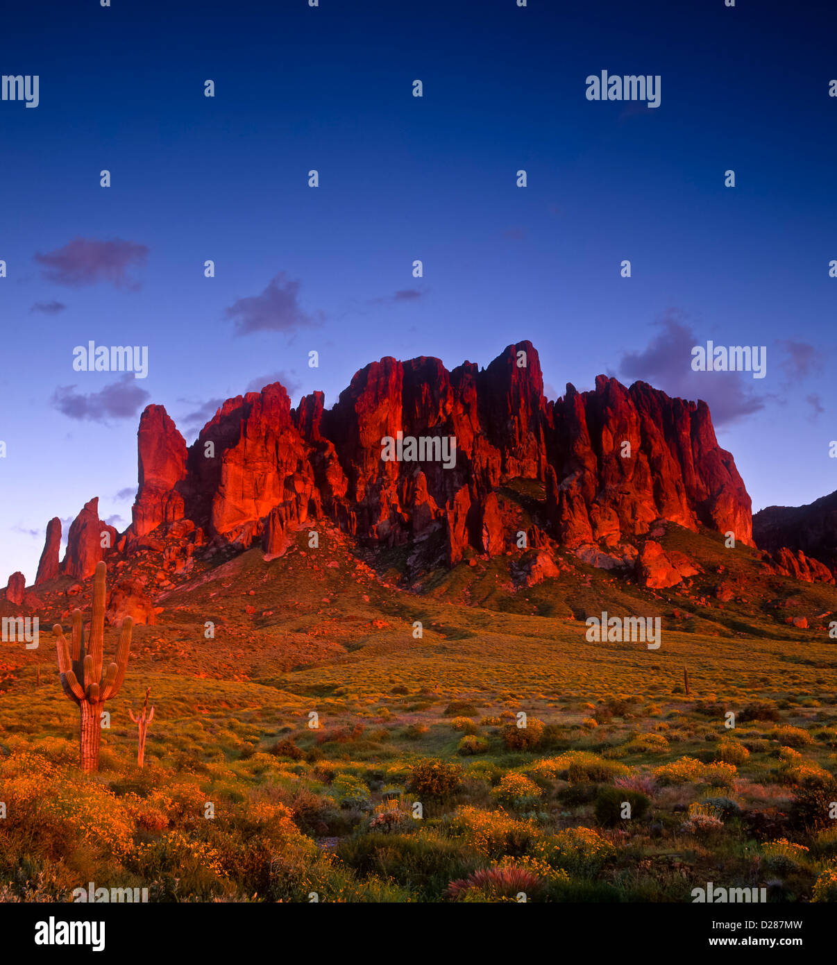 Dramatic sunsets/sunrises in the Sonoran Desert of Arizona. USA ...