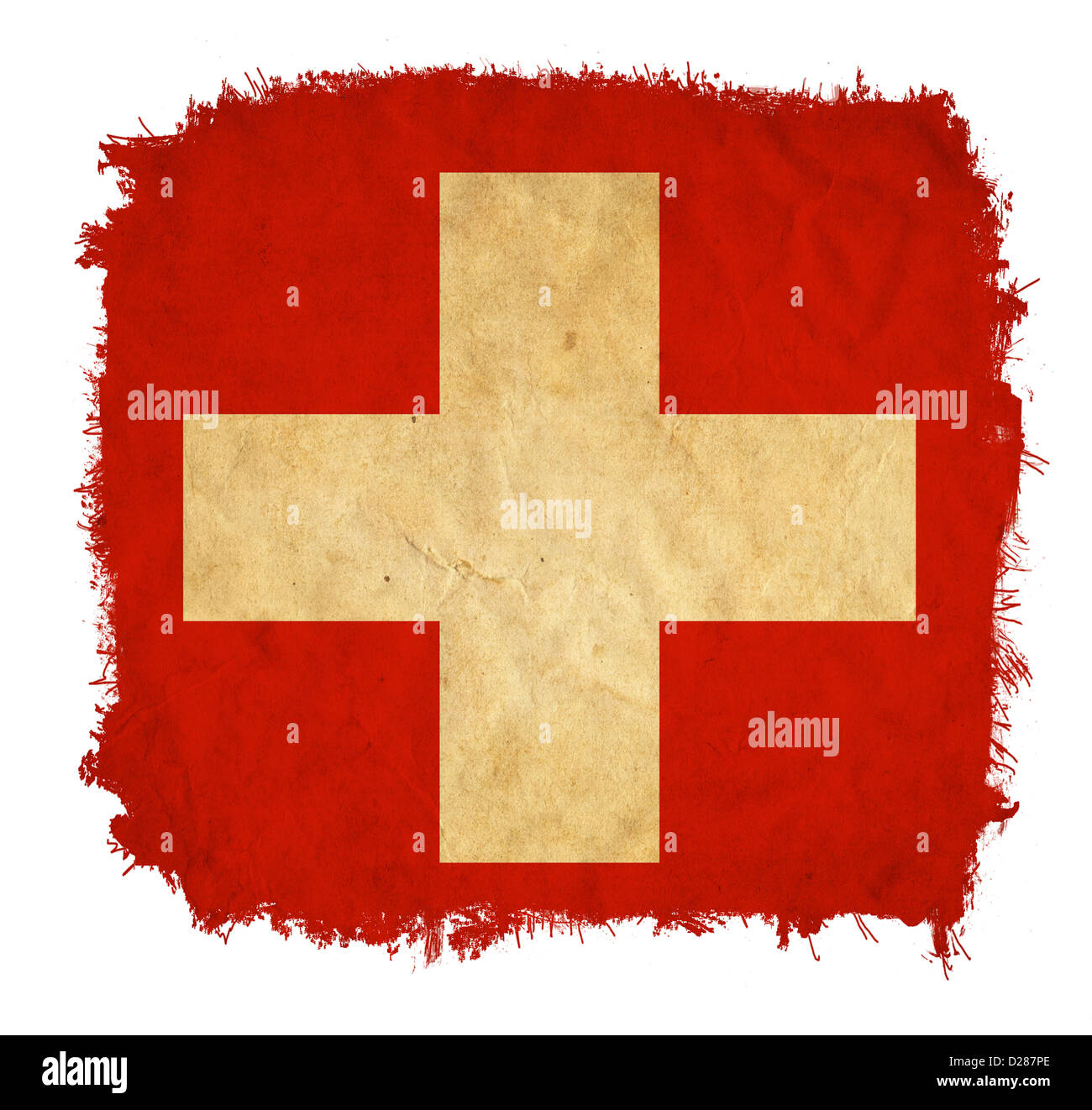 Grunge switzerland flag Cut Out Stock Images & Pictures - Alamy