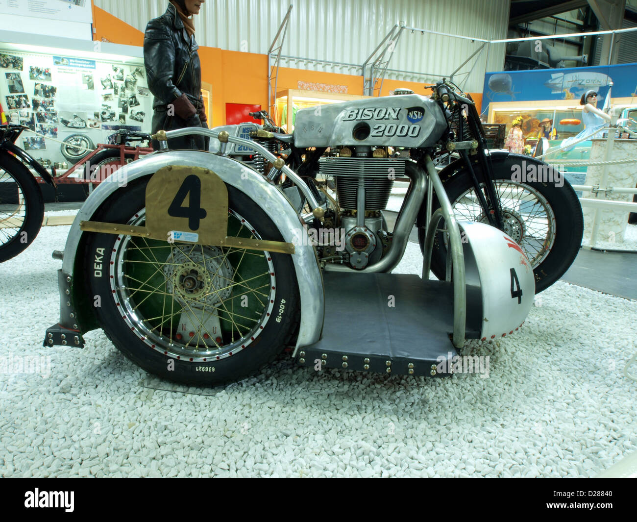 The NSU Bison 2000, featured at the Auto & Technic Museum Sinsheim, is ...