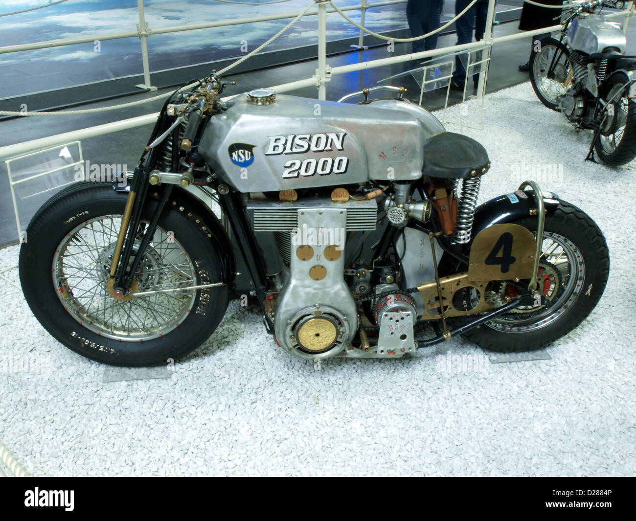 The NSU Bison 2000, showcased at the Auto & Technic Museum in Sinsheim ...