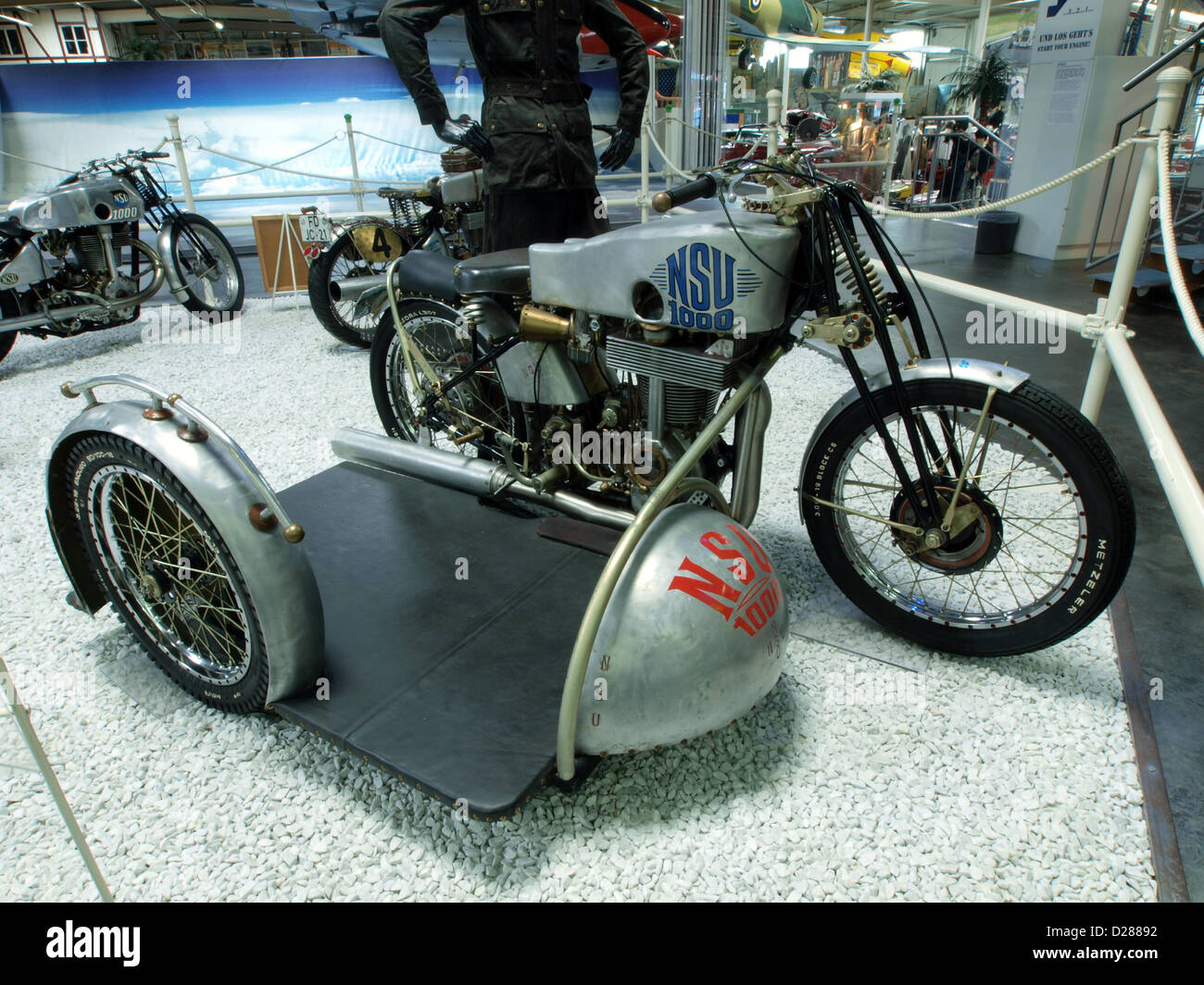 The NSU Bison 1000, displayed at the Auto & Technic Museum in Sinsheim ...