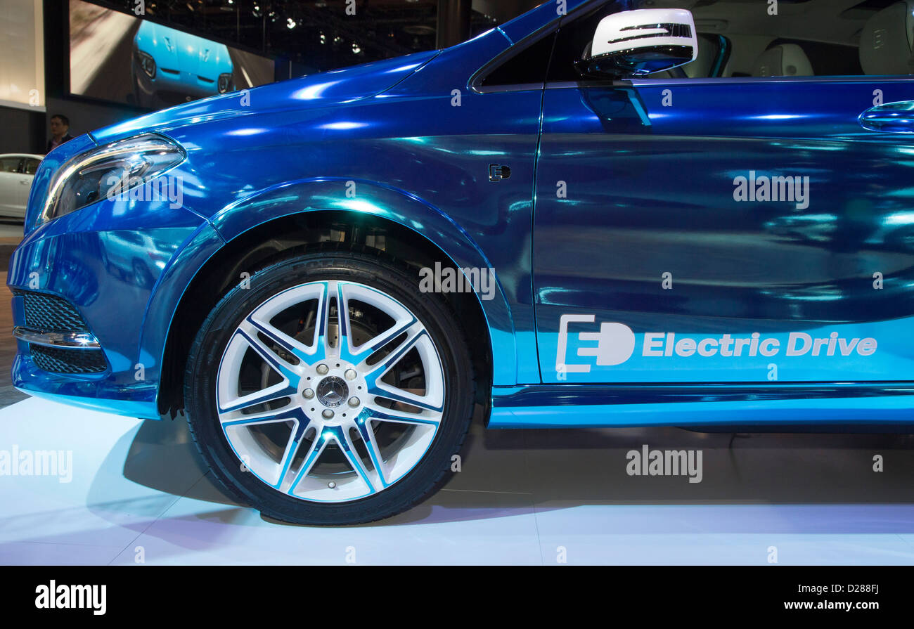 Detroit, Michigan - The Mercedes-Benz Electric Drive concept car on ...