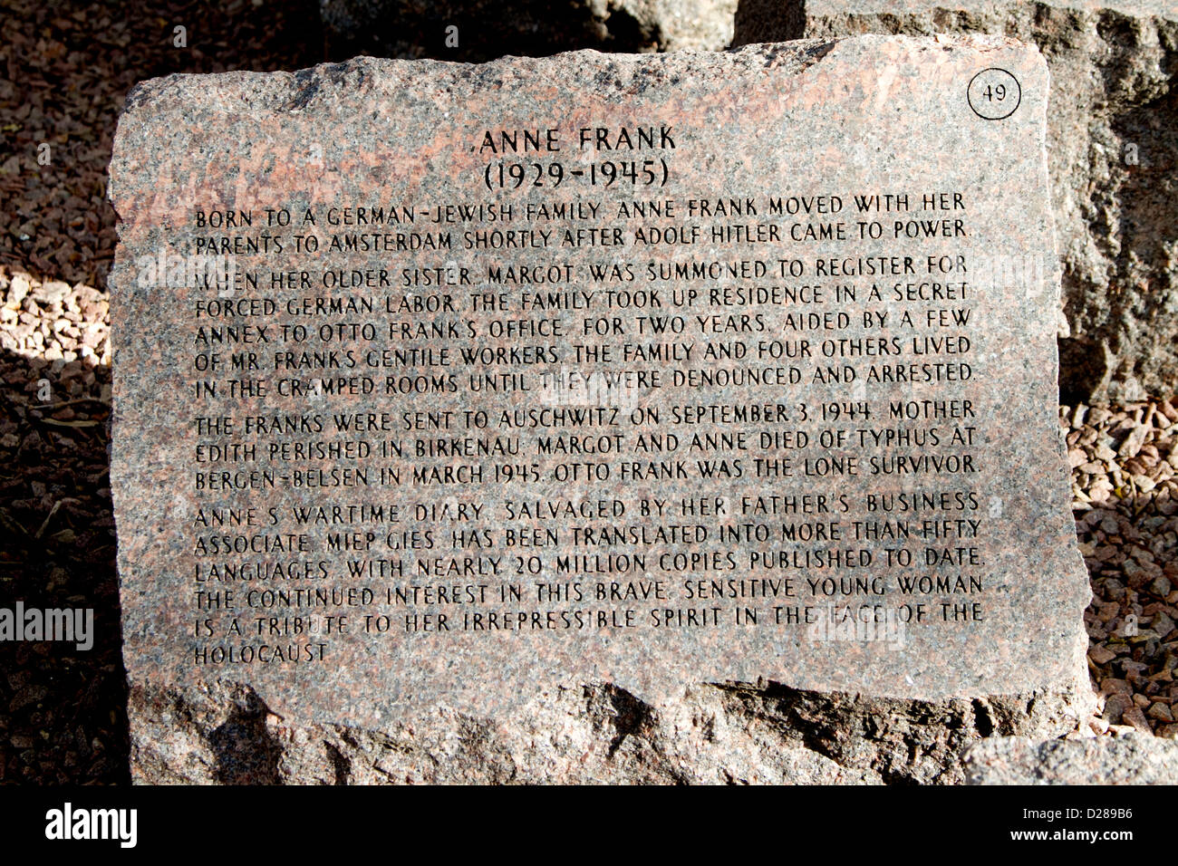 Edith Frank Grave 1945