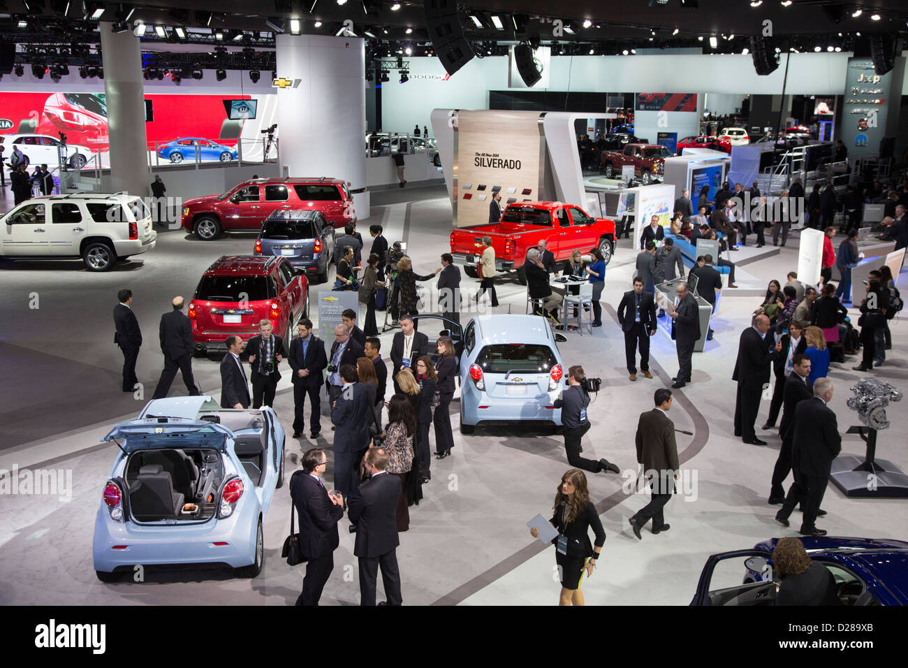 Detroit, Michigan - Part of the General Motors display at the North ...