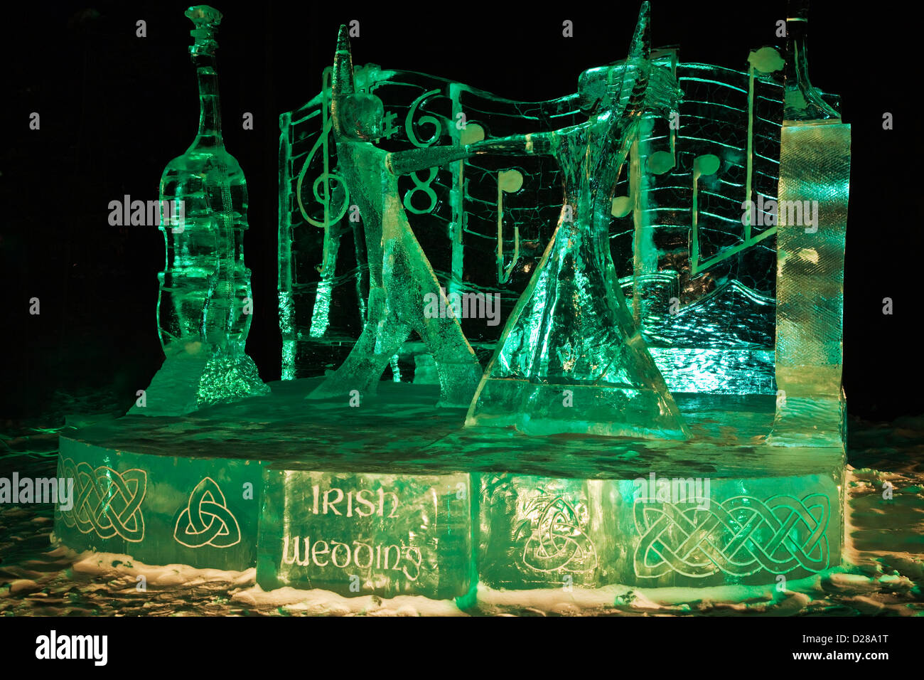 North America. USA. Fairbanks. World Ice Carving Championships, With ...