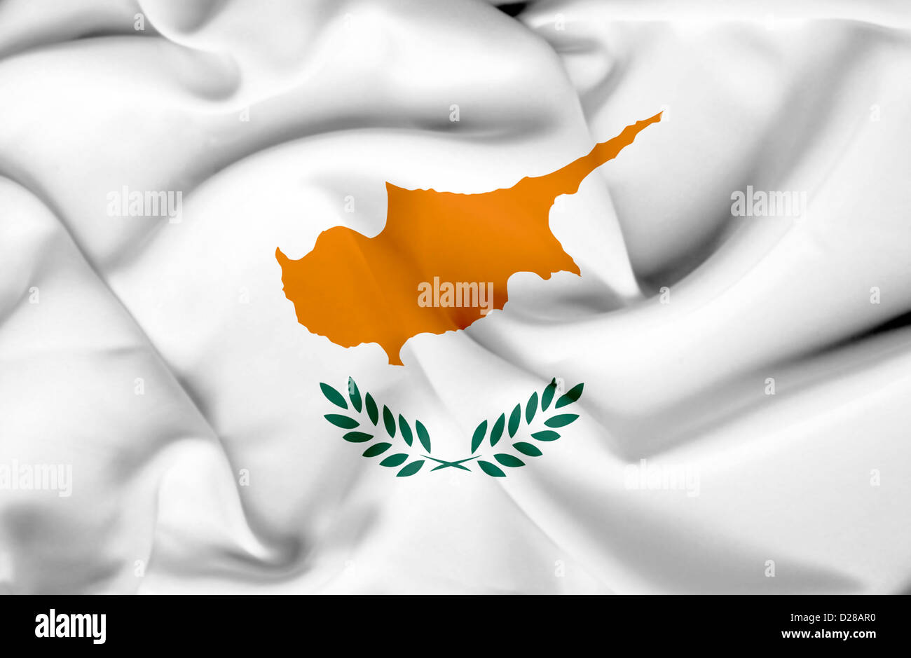 Cyprus waving flag Stock Photo - Alamy