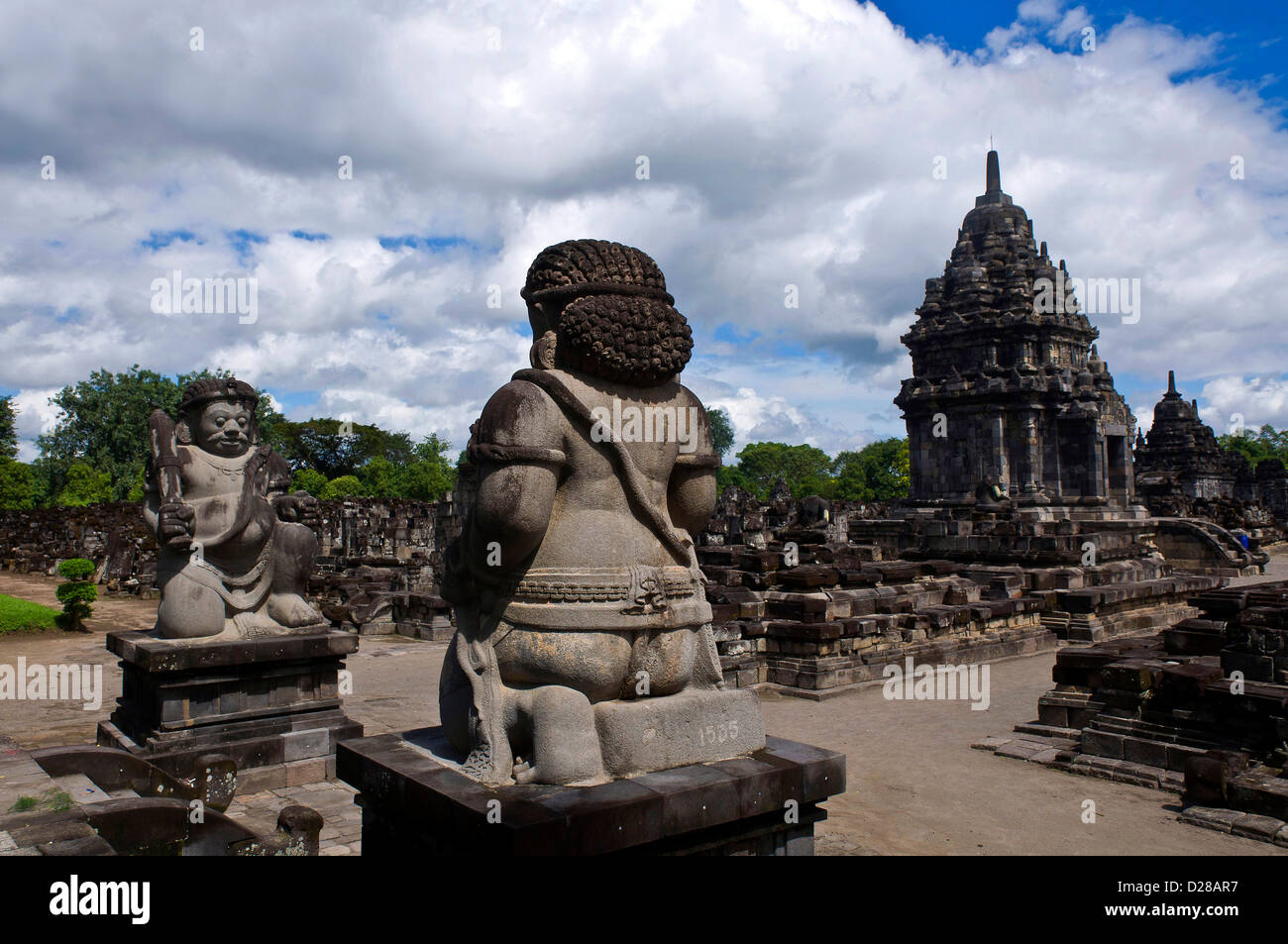 Dvarapala, the giant guardian, Candi, Plaosan temple, Prambanan, near ...