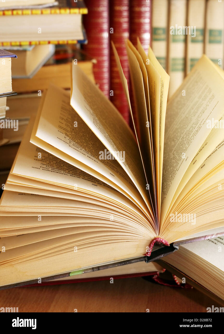 The image of the open book close-up Stock Photo - Alamy