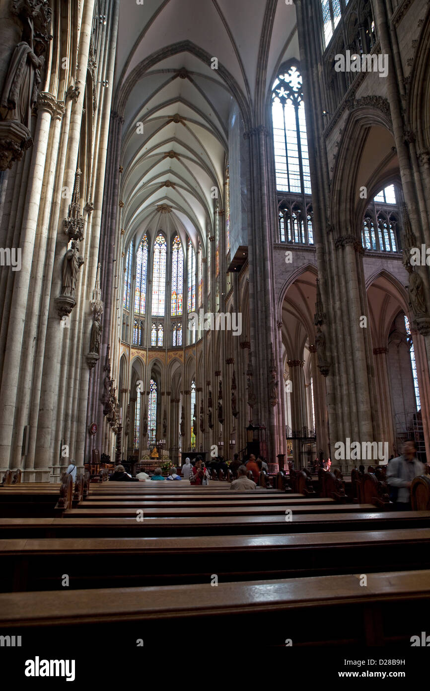Interior of cologne cathedral hi-res stock photography and images - Alamy