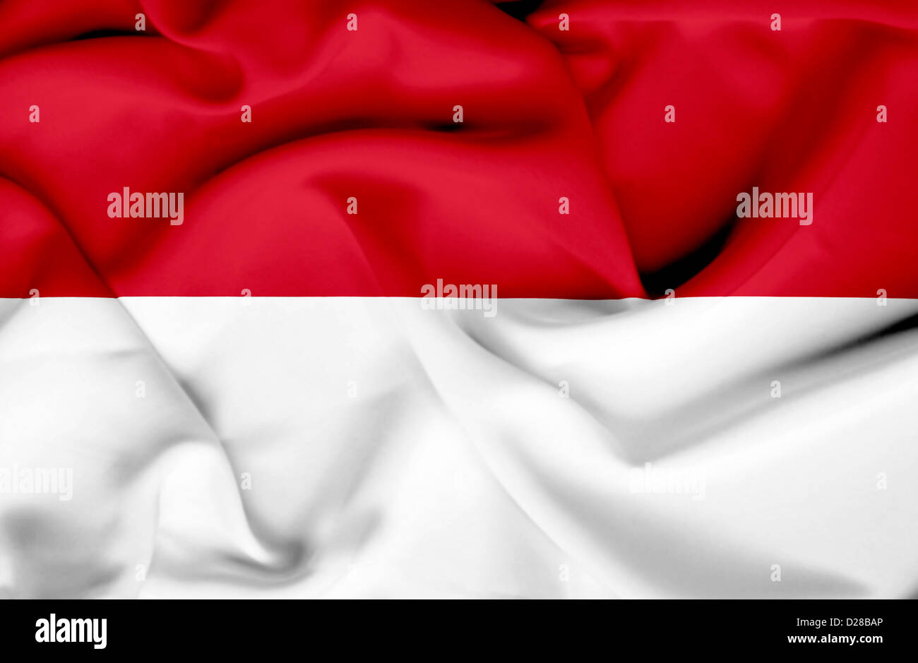Indonesia waving flag Stock Photo - Alamy