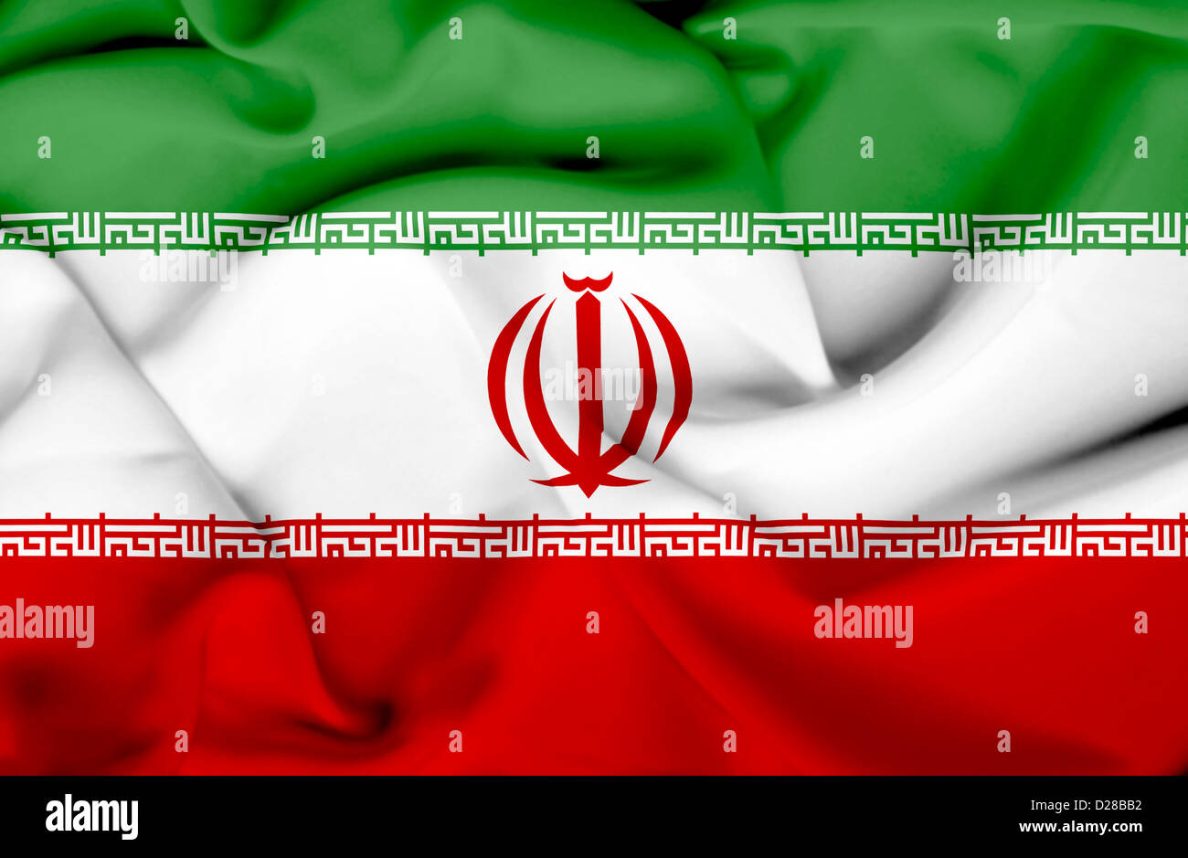 Iran waving flag Stock Photo - Alamy