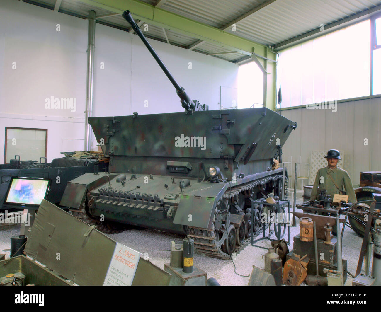 The 3.7 cm Flakpanzer IV M'belwagen, a German WWII anti-aircraft ...
