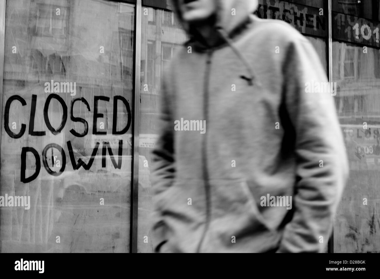 Closing down Black and White Stock Photos & Images - Alamy