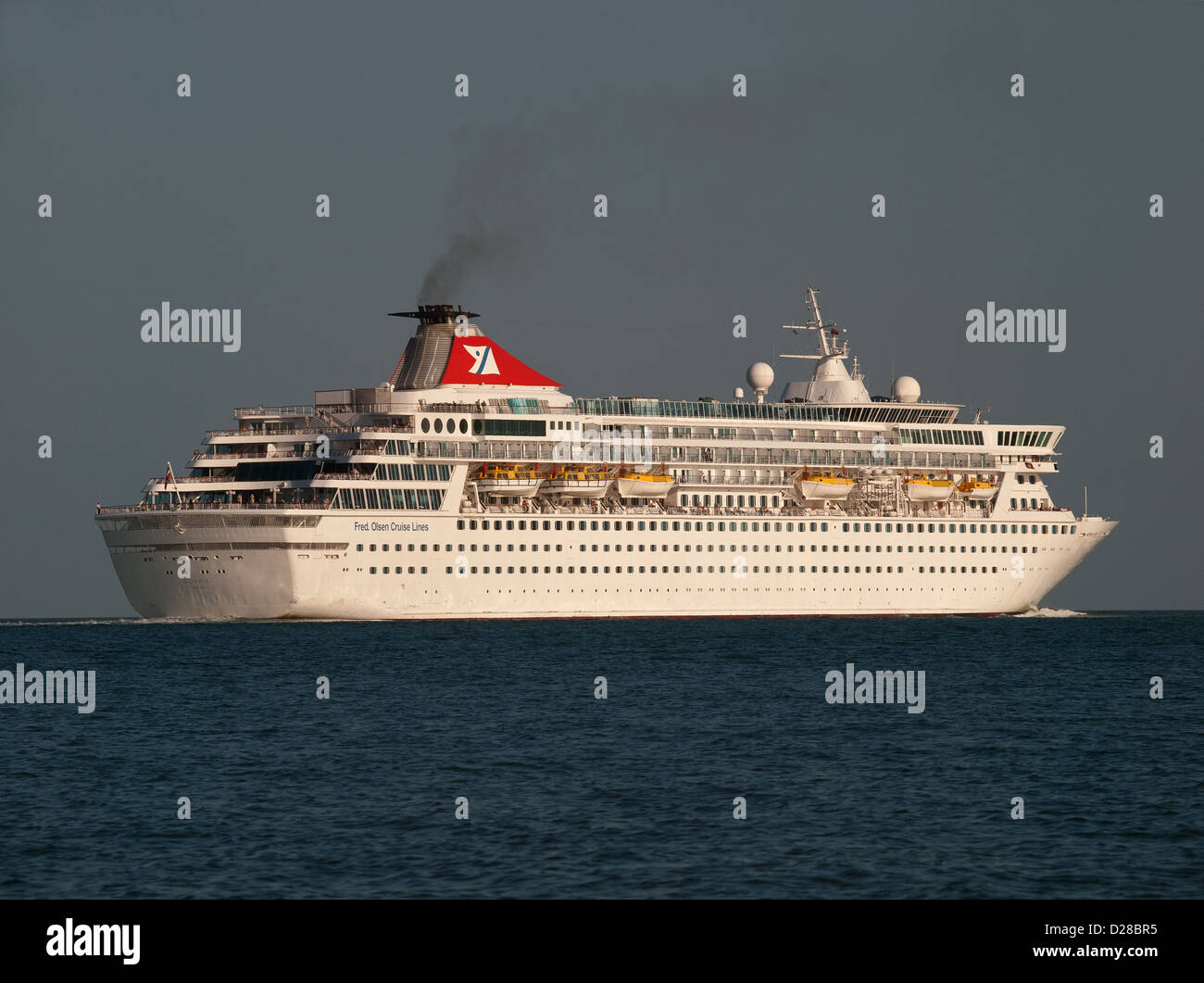 Fred Olsen cruise ship Balmoral leaving Southampton England UK Stock ...