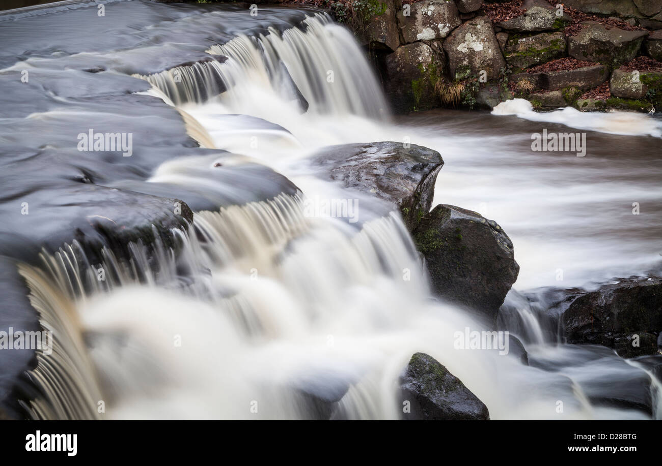 The Cascades Waterfalls, Virginia Water, Windsor Great Park Stock Photo ...