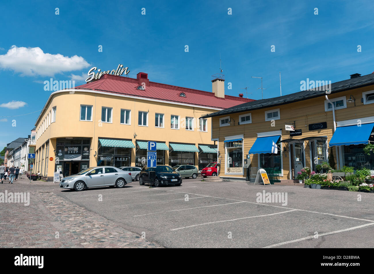 Simolin hardware store and TeeTee shop in Porvoo Finland Stock Photo ...