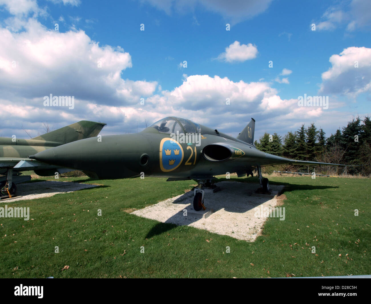 Saab 21 jet fighter plane hi-res stock photography and images - Alamy