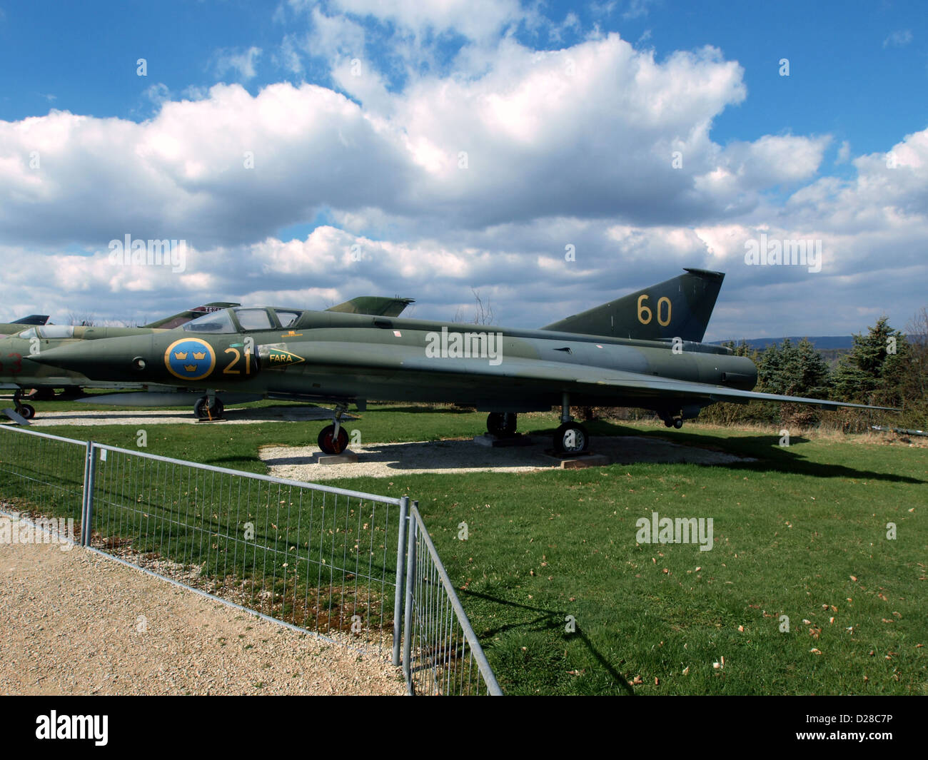 The Saab Draken 21 is a Swedish military jet fighter known for its ...