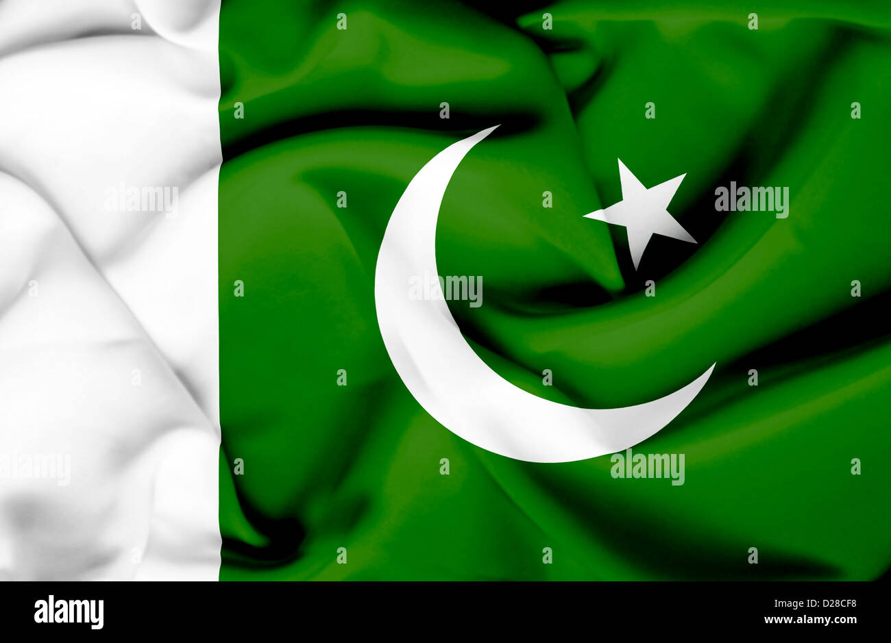 Pakistan waving flag Stock Photo - Alamy