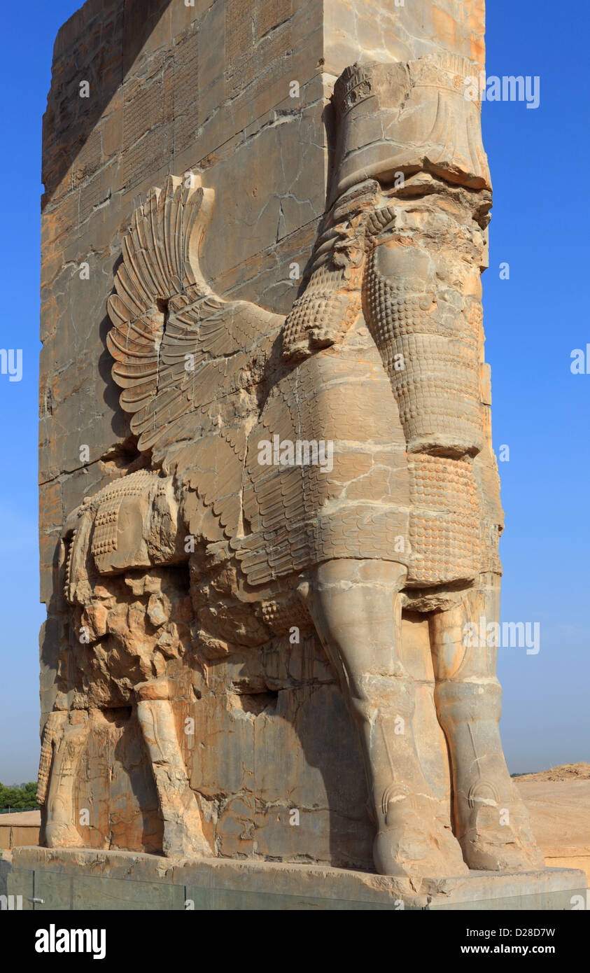 Gate of all nations detail persepolis hi-res stock photography and ...