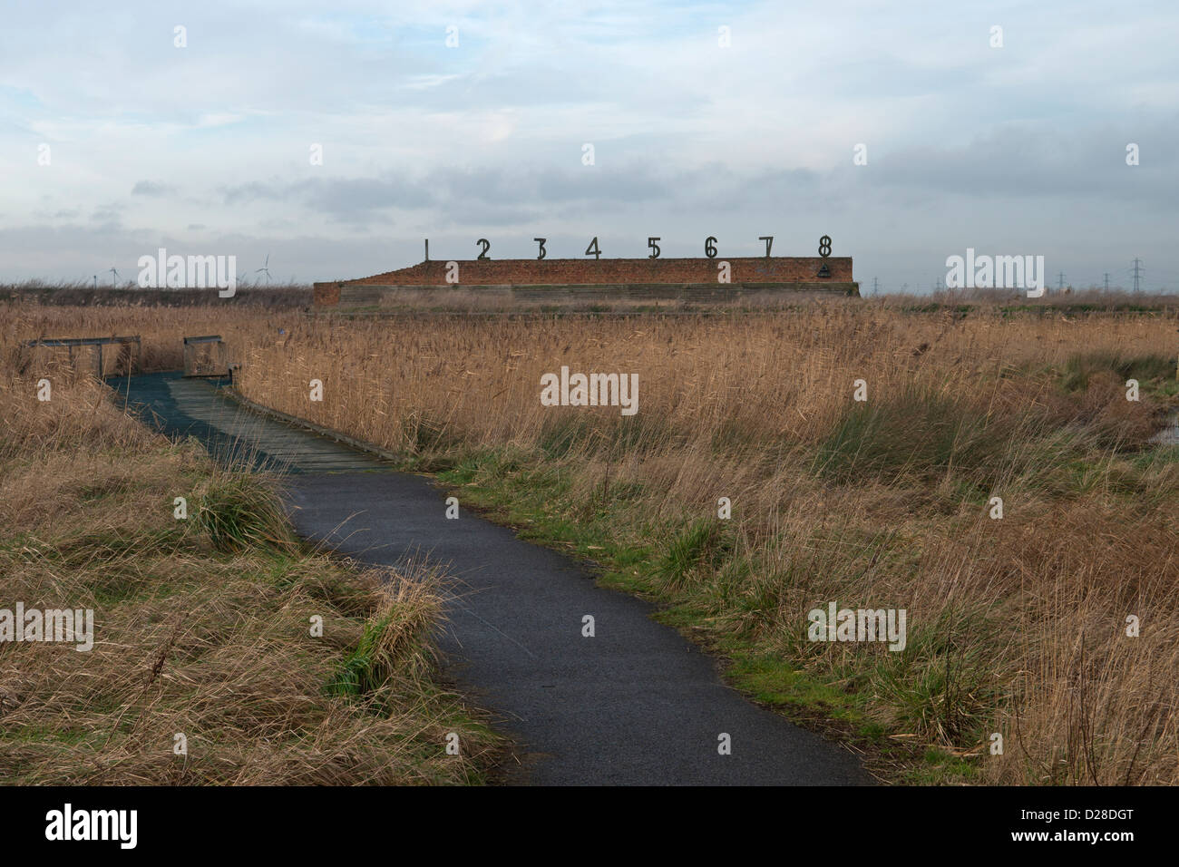Shooting Butt, Rainham Marshes Nature Reserve, Essex, England Stock ...