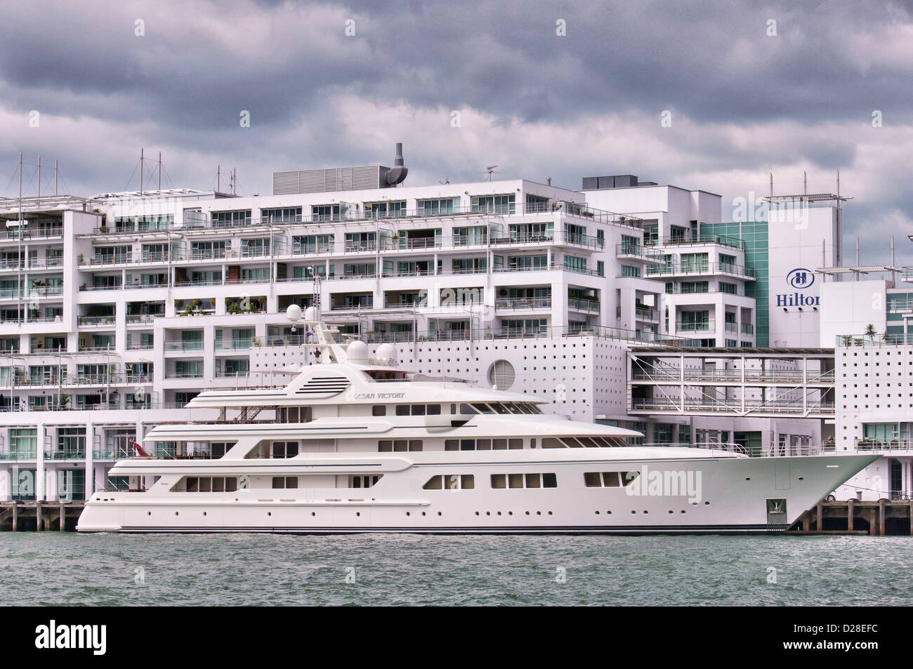 Motor Yacht Ocean Victory docked at Princes Wharf. Auckland, New ...