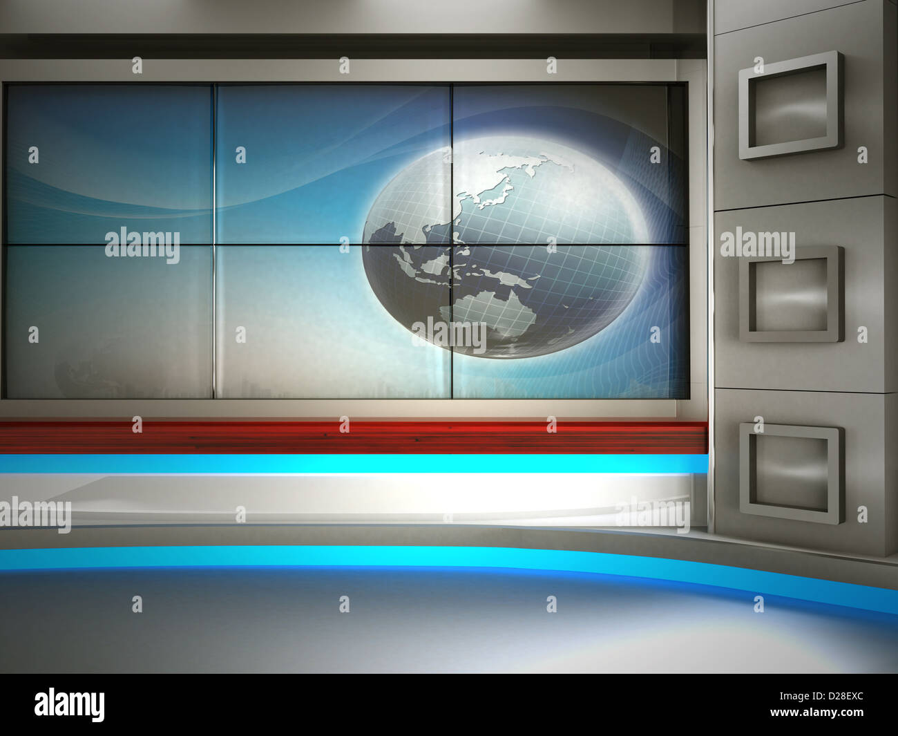 3d studio tv virtual set Stock Photo - Alamy