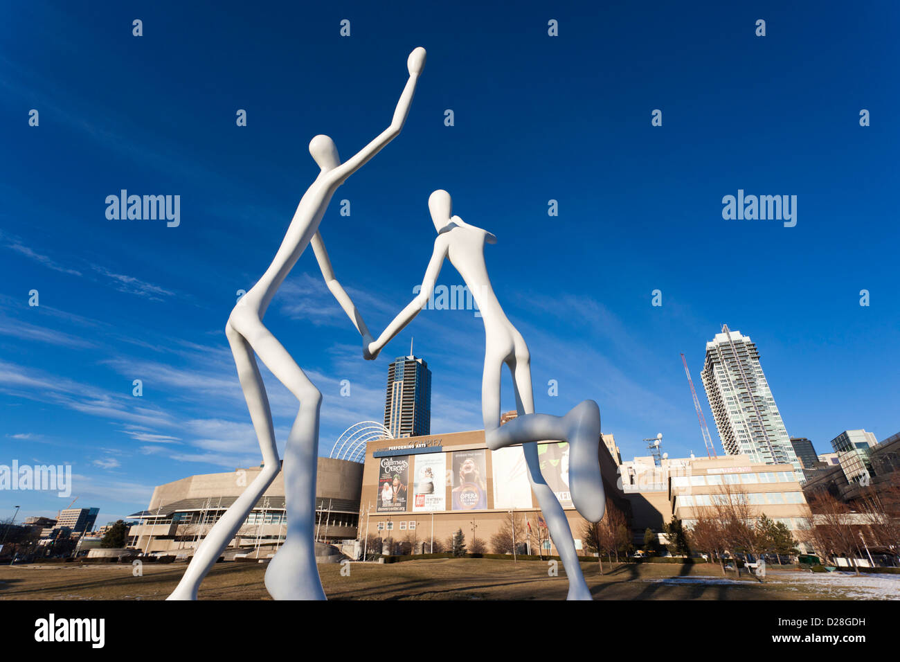 USA, Colorado, Denver, Denver Center for Performing Arts, Dancers ...