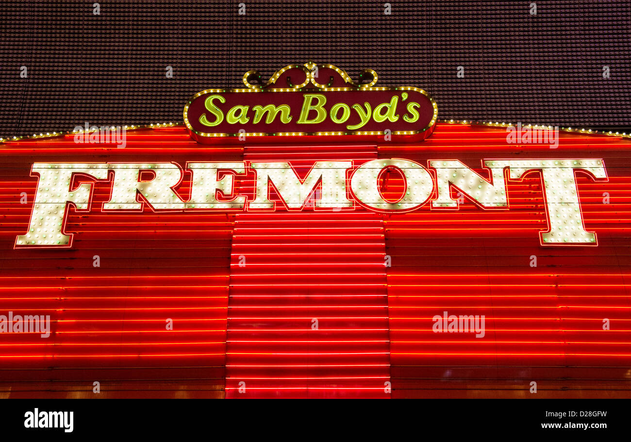 The Fremont hotel and casino in downtown Las Vegas Stock Photo - Alamy