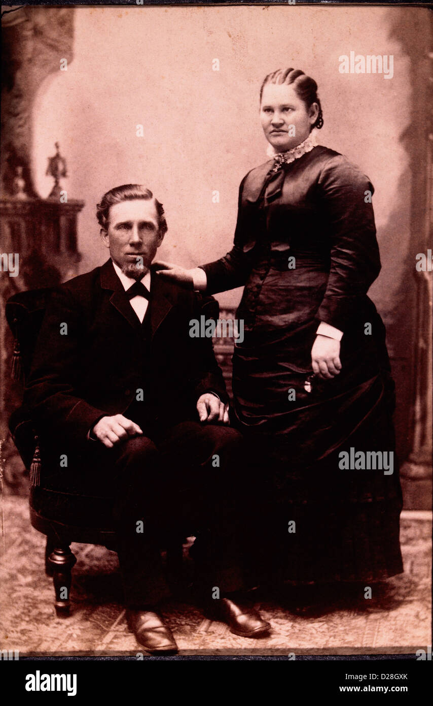 Couple, Formal Portrait, Circa 1890 Stock Photo - Alamy
