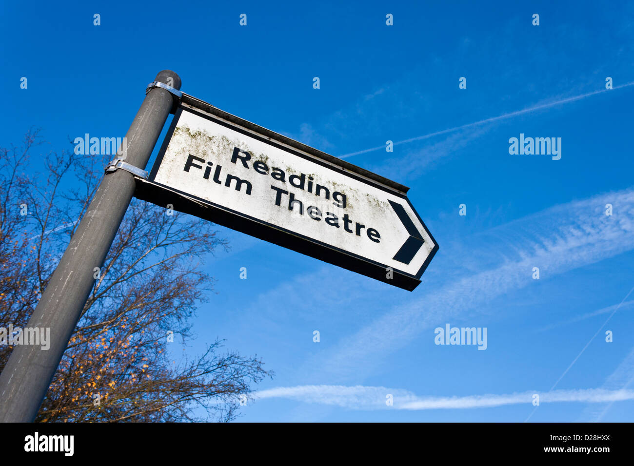 Theater arrow direction directional notice signs hi-res stock ...