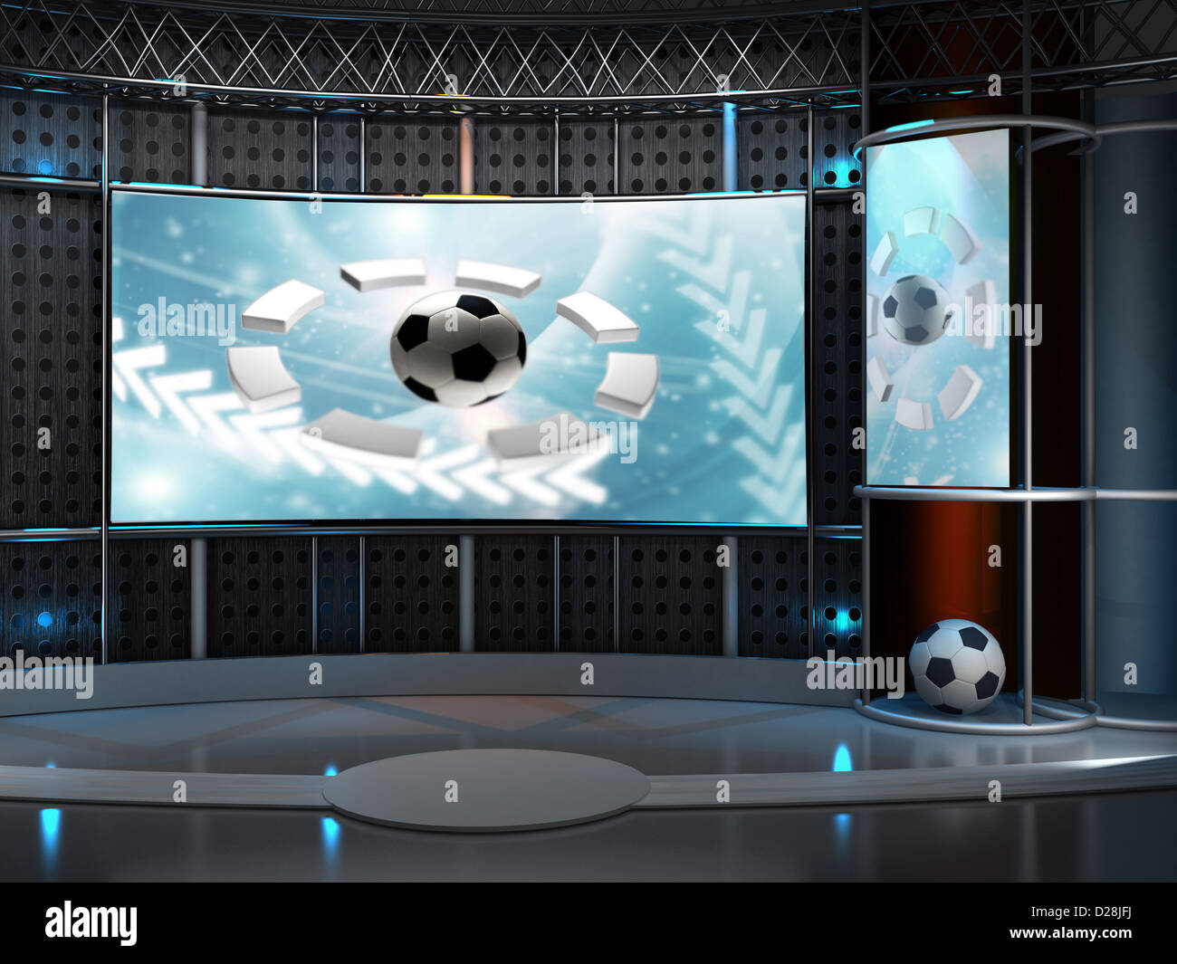 3d studio tv virtual set Stock Photo - Alamy