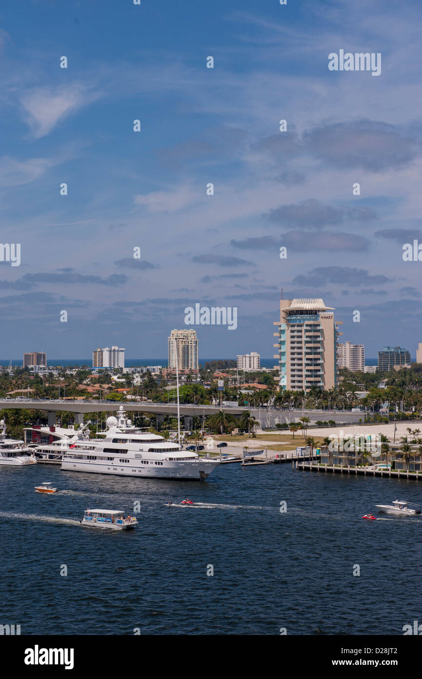 Fort Lauderdale, Port Everglades, Florida, USA, Intracoastal Stock ...