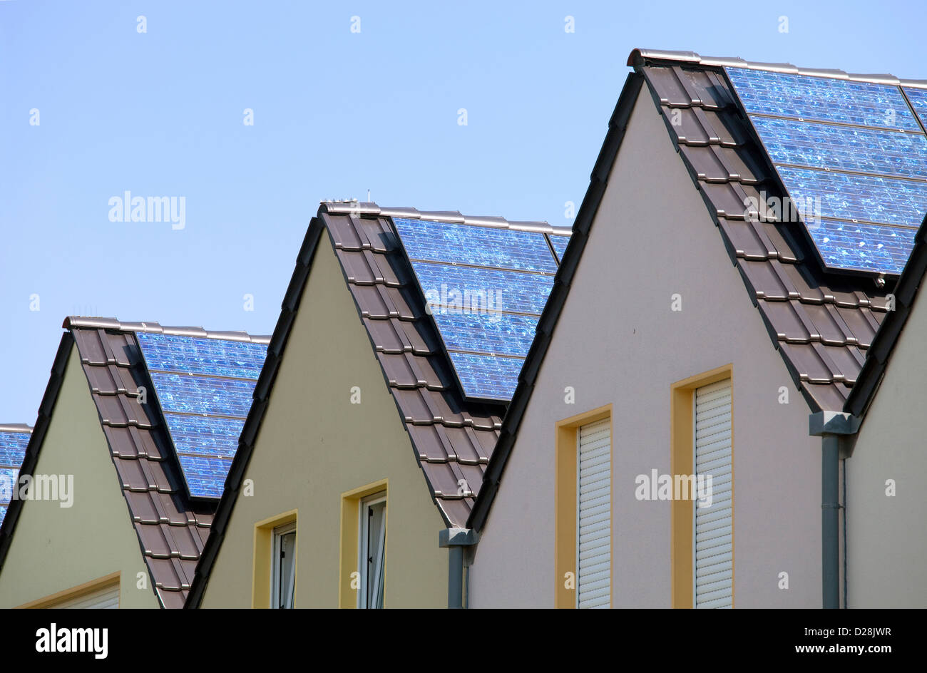 Homes in germany with solar panels hi-res stock photography and images ...