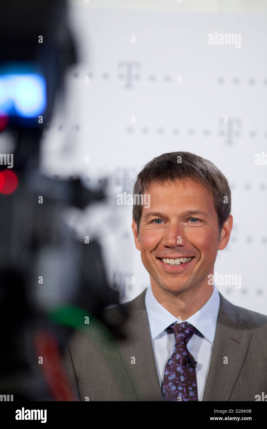 Bonn, Germany, Rene Obermann, CEO of the German Telekom AG Stock Photo ...