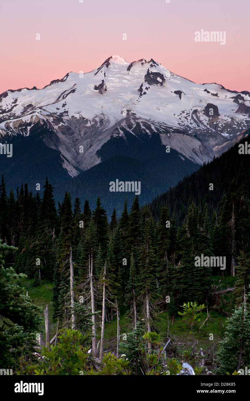 Glacier Peak at sunrise from Buck Creek Pass, Glacier Peak Wilderness ...