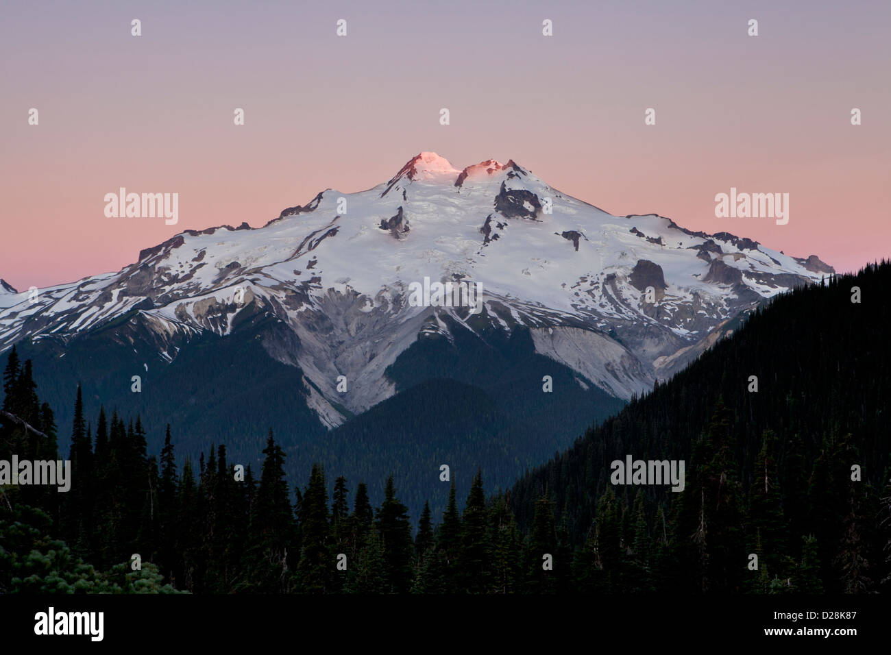Glacier Peak at sunrise from Buck Creek Pass, Glacier Peak Wilderness ...