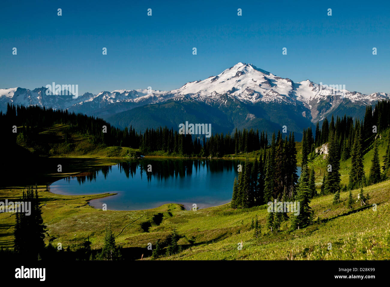 Glacier Peak above Image Lake, Glacier Peak Wilderness, North Cascades ...