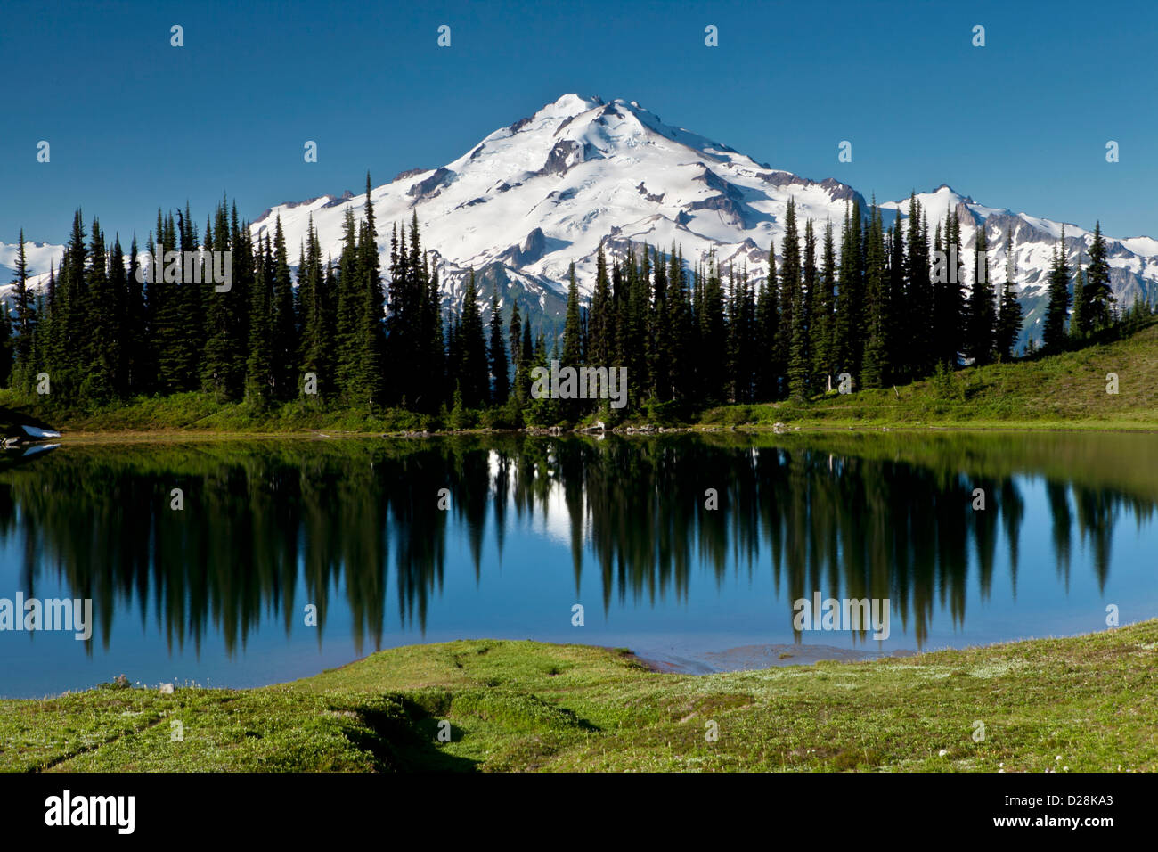Glacier Peak above Image Lake, Glacier Peak Wilderness, North Cascades ...