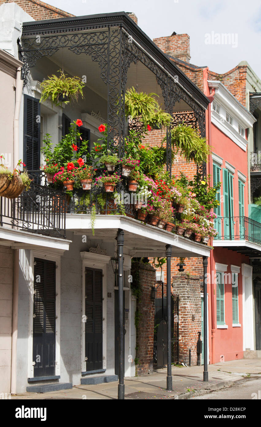LA, New Orleans, French Quarter, architecture Stock Photo - Alamy