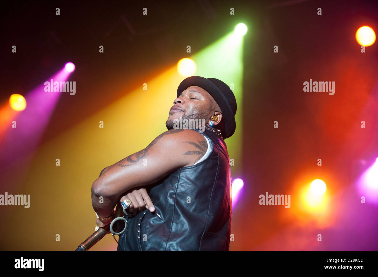 Hip-hop artist Flo Rida plays at the "COTA Club" in Austin Convention ...