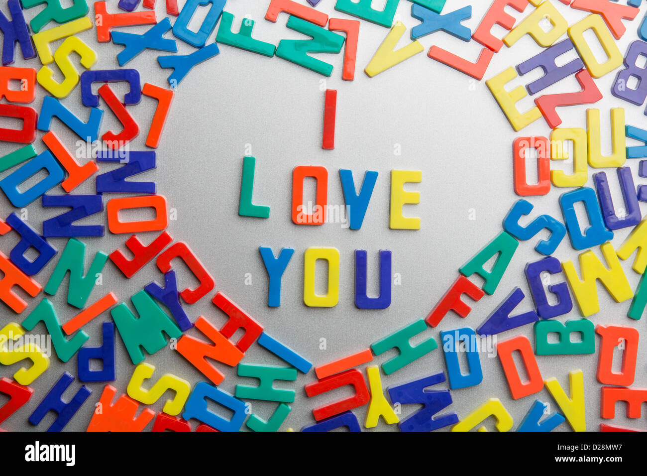 Jumble colorful magnetic alphabet letters hi-res stock photography and ...