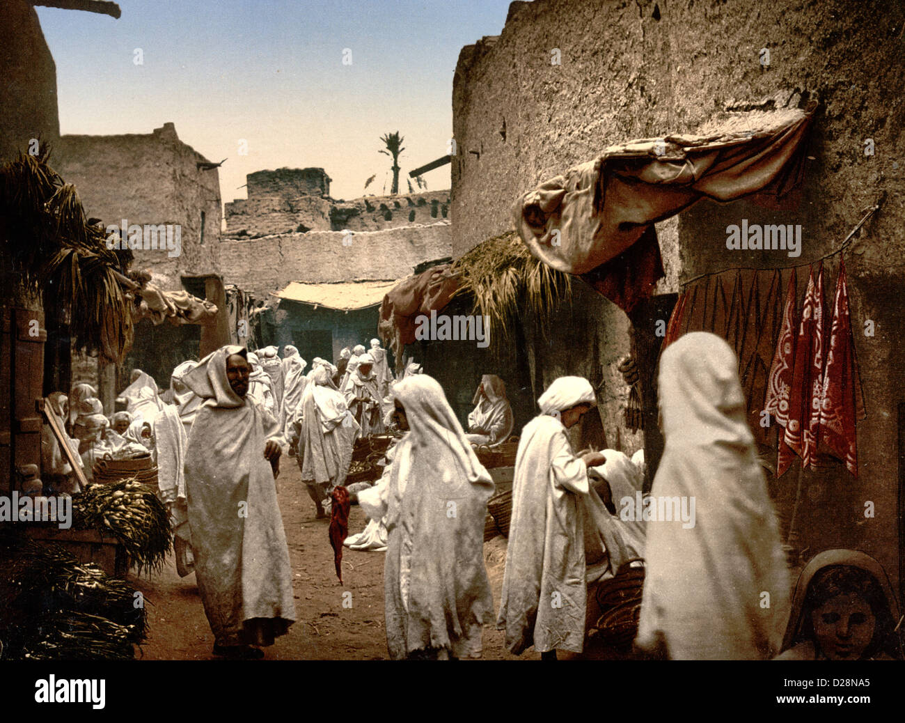 A street, Sidi Okba, Algeria, circa 1899 Stock Photo - Alamy