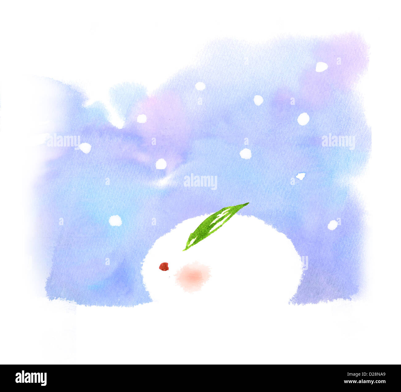 Japanese snow illustration hi-res stock photography and images - Alamy