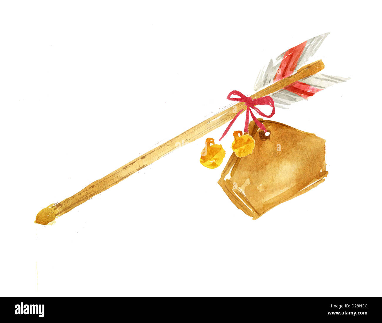 Japanese ceremonial arrow illustration Stock Photo - Alamy
