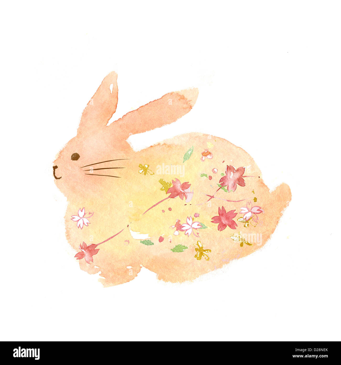 Rabbit illustration hi-res stock photography and images - Alamy