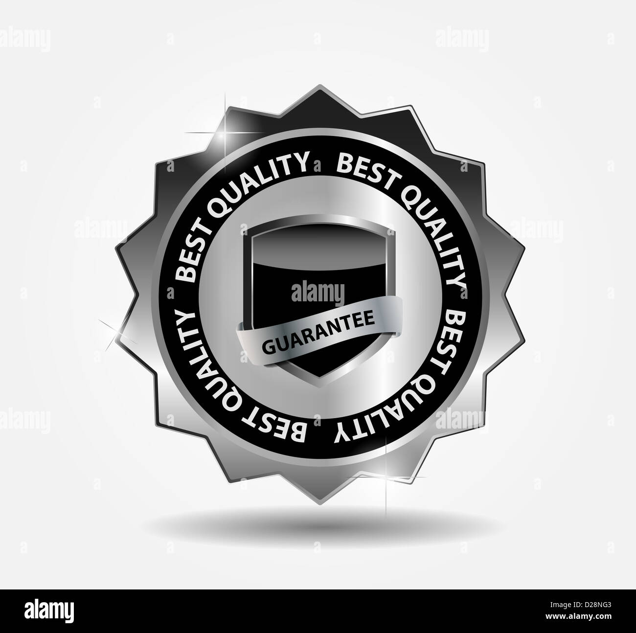 Vector best choice label with red ribbon Stock Photo - Alamy