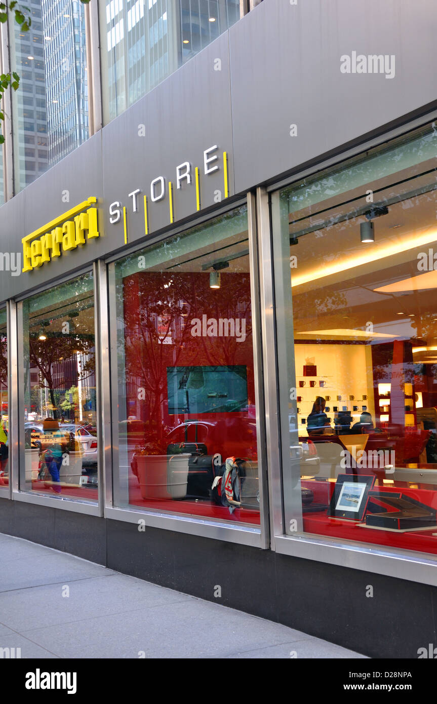 Ferrari storefront, New York City, USA Stock Photo - Alamy